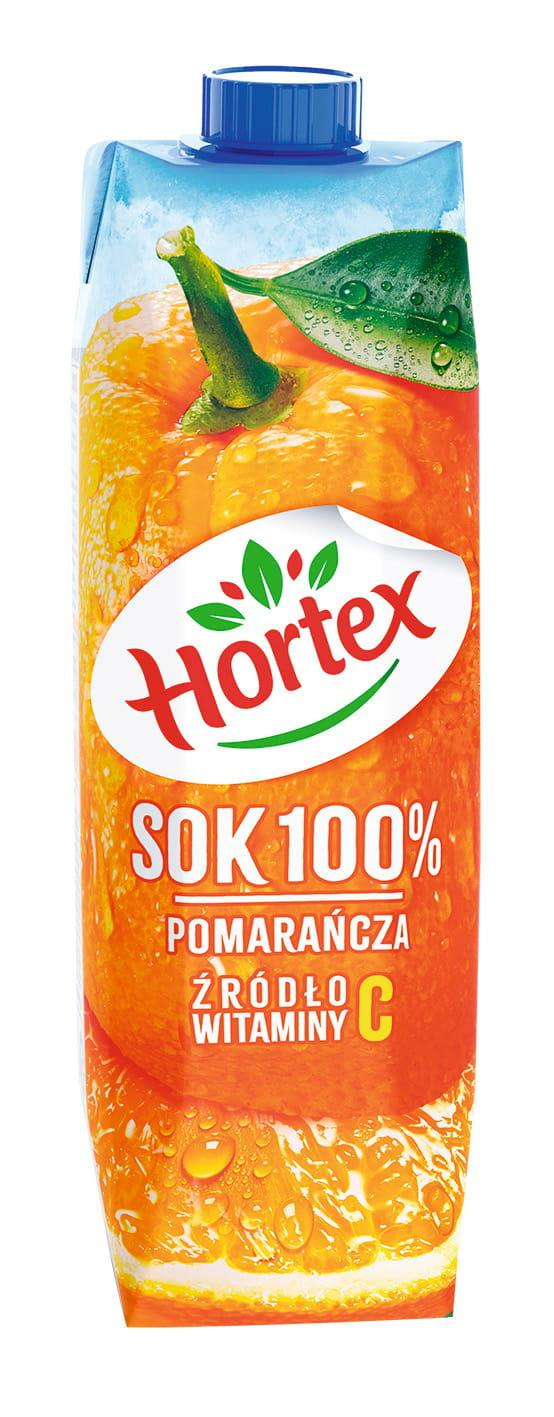 Hortex Sok Pomarańcz. 100% 1.00l | Napoje \ Soki, nektary, syropy ...
