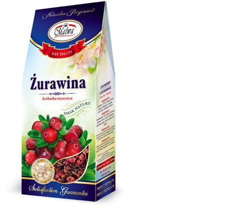 Malwa Tea Susz Żurawina /80g/ | Spożywcze \ Kawy, herbaty, kakao ...